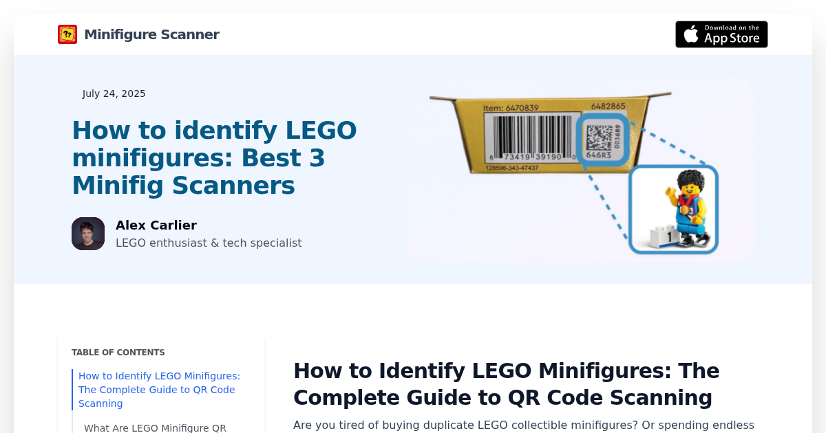 How to identify LEGO minifigures: Best 3 Minifig Scanners